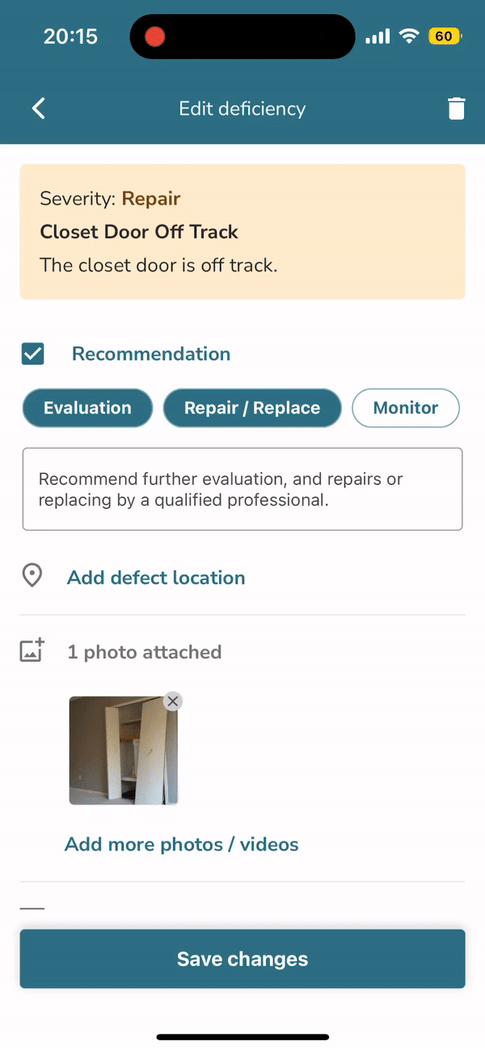 How do deficiency recommendations work?