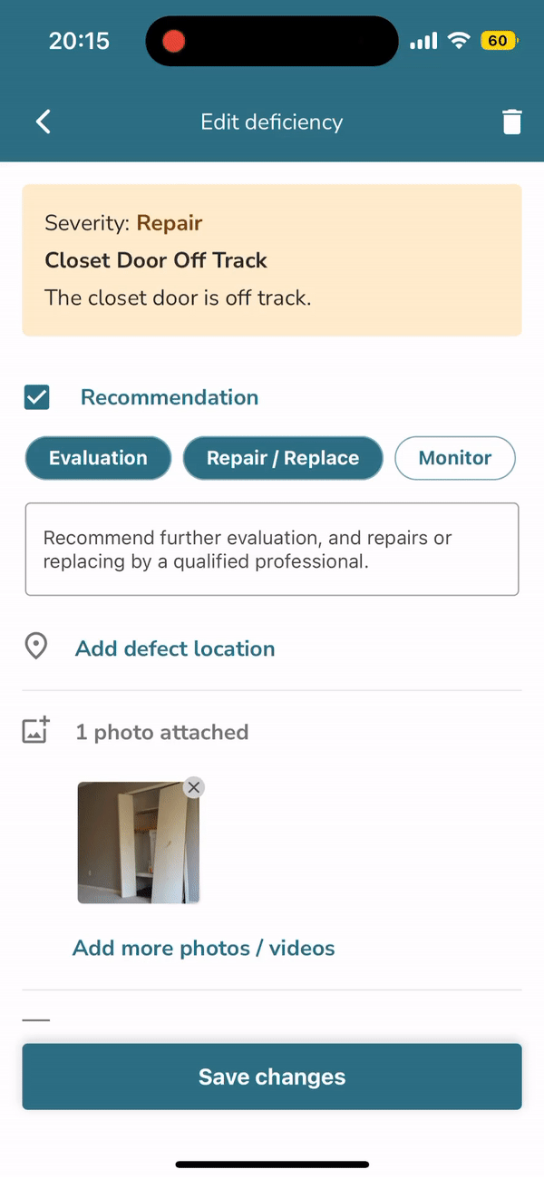 How do deficiency recommendations work?
